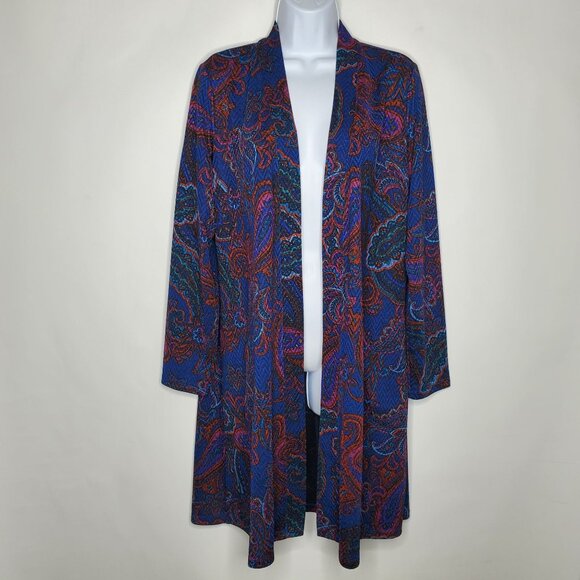 Susan Graver | Sweaters | Susan Graver Womens Colorful Abstract Paisley ...